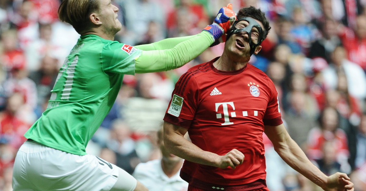Robert Lewandowski: maska mnie ochroniła - Przegląd Sportowy Onet