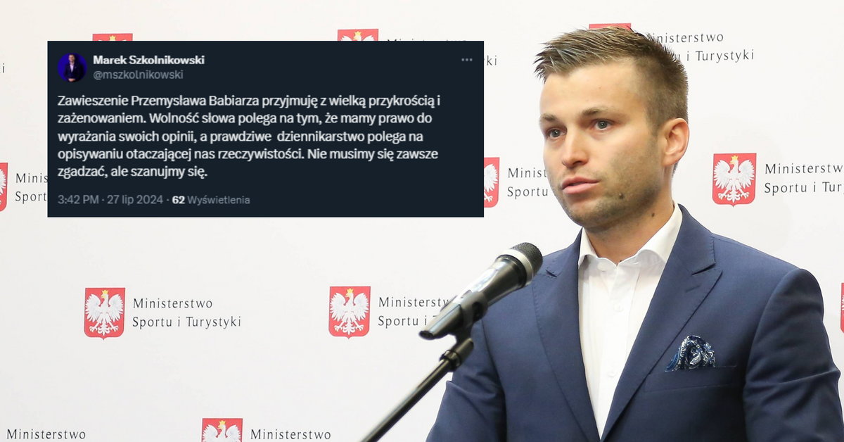 Szkolnikowski grzmi po zawieszeniu Babiarza! Były szef TVP mówi wprost ... Szkolnikowski grzmi po zawieszeniu Babiarza! Były szef TVP mówi wprost ...