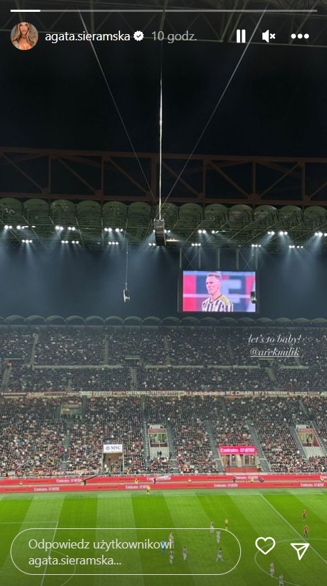 Dziewczyna Arkadiusza Milika na trybunach. Pokazała, jak kibicowała ukochanemu - Przegląd ...