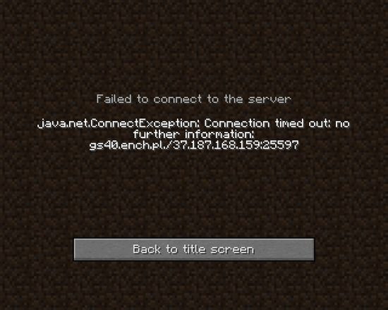 Mam problem z wejściem na jaki kolwiek serwer minecraft otóż gdy próbuje wejść na jakikolwiek ...