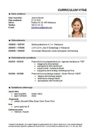 Co musi zawierać CV? - Zapytaj.onet.pl