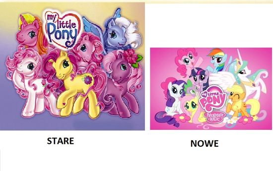 Którą wersję My little pony bardziej lubicie (starą czy nową ...