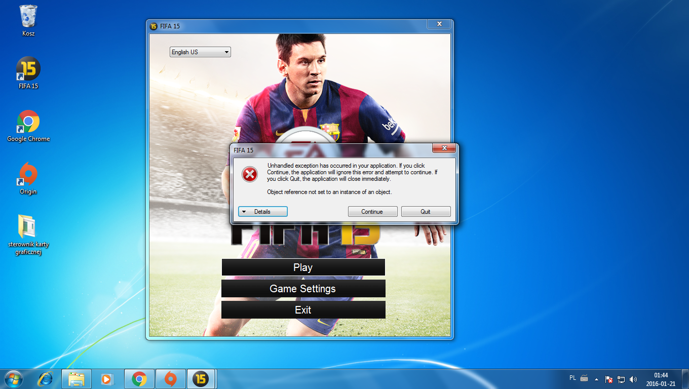 Program FIFA Launcher przestał działać. - Zapytaj.onet.pl