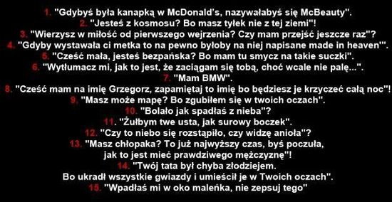 Znacie jakies fajne teksty na podryw ? - Zapytaj.onet.pl