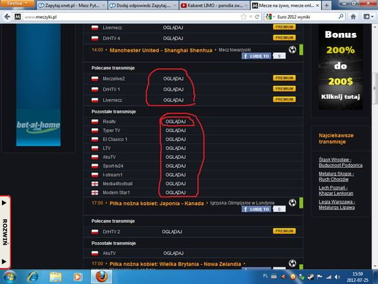 Jak oglądać mecz na meczyki.pl - Zapytaj.onet.pl