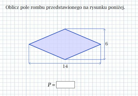 Romb :) Pole rombu :) – zadania, ściągi i testy – Zapytaj.onet.pl