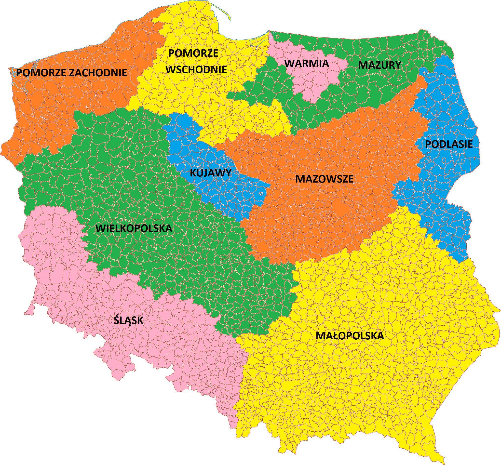 Co powiesz na taki podział administracyjny Polski? - Zapytaj.onet.pl