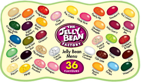 Jakie smaki znajdują się w Jelly Belly 20 Flavour Gift Box (250g ...